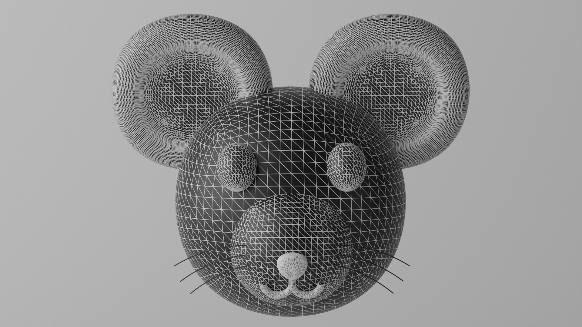 Cartoon Mouse Rat Head Model - TurboSquid 2089440