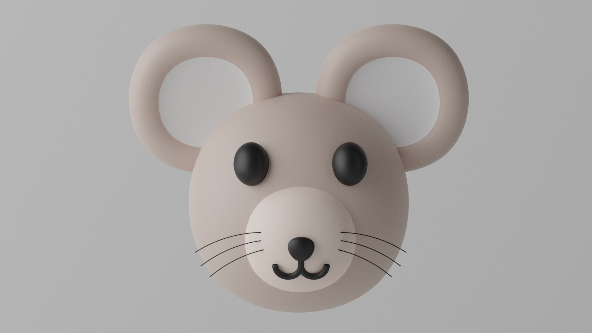 Cartoon Mouse Rat Head Model - TurboSquid 2089440