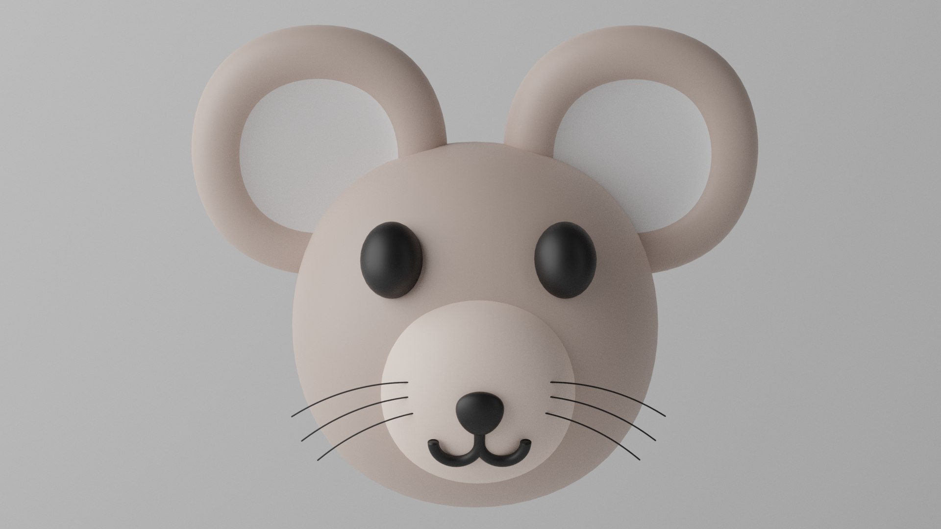 Cartoon Mouse Rat Head Model - TurboSquid 2089440