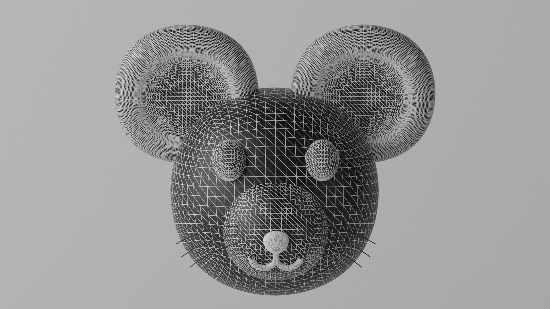 Cartoon Mouse Rat Head Model - TurboSquid 2089440