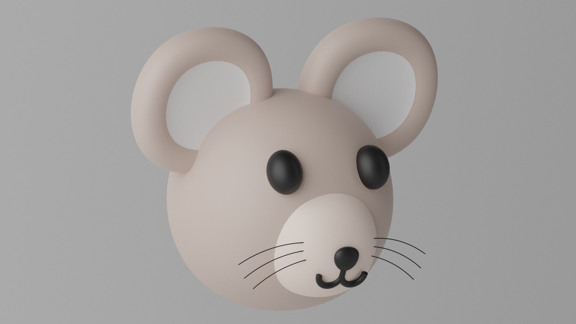 Cartoon Mouse Rat Head Model - TurboSquid 2089440