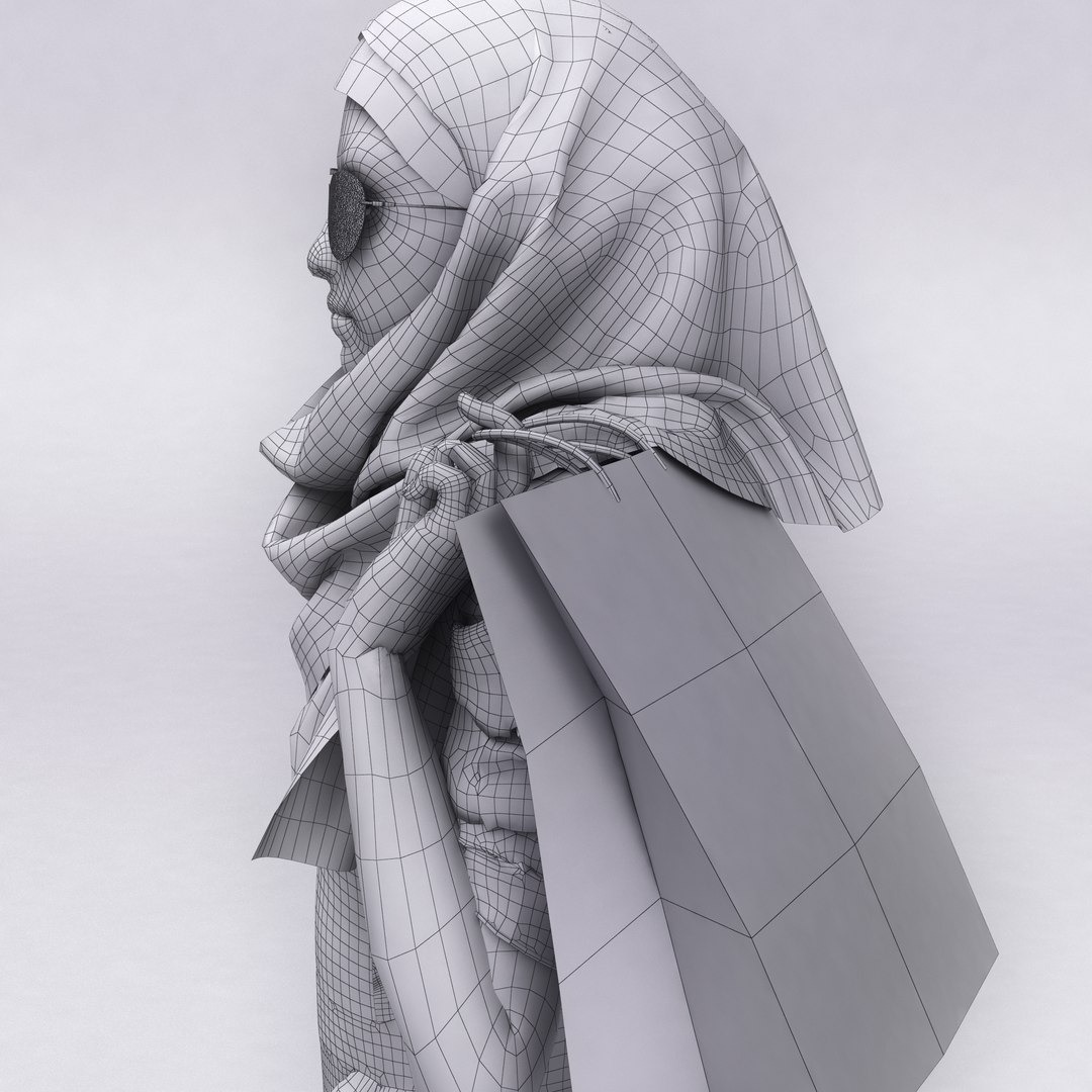 3d Female Arab Character Model