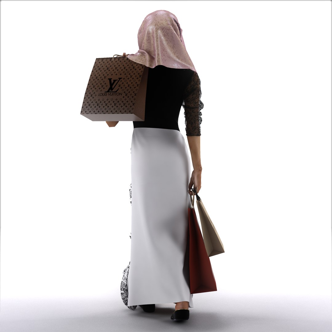 3d Female Arab Character Model
