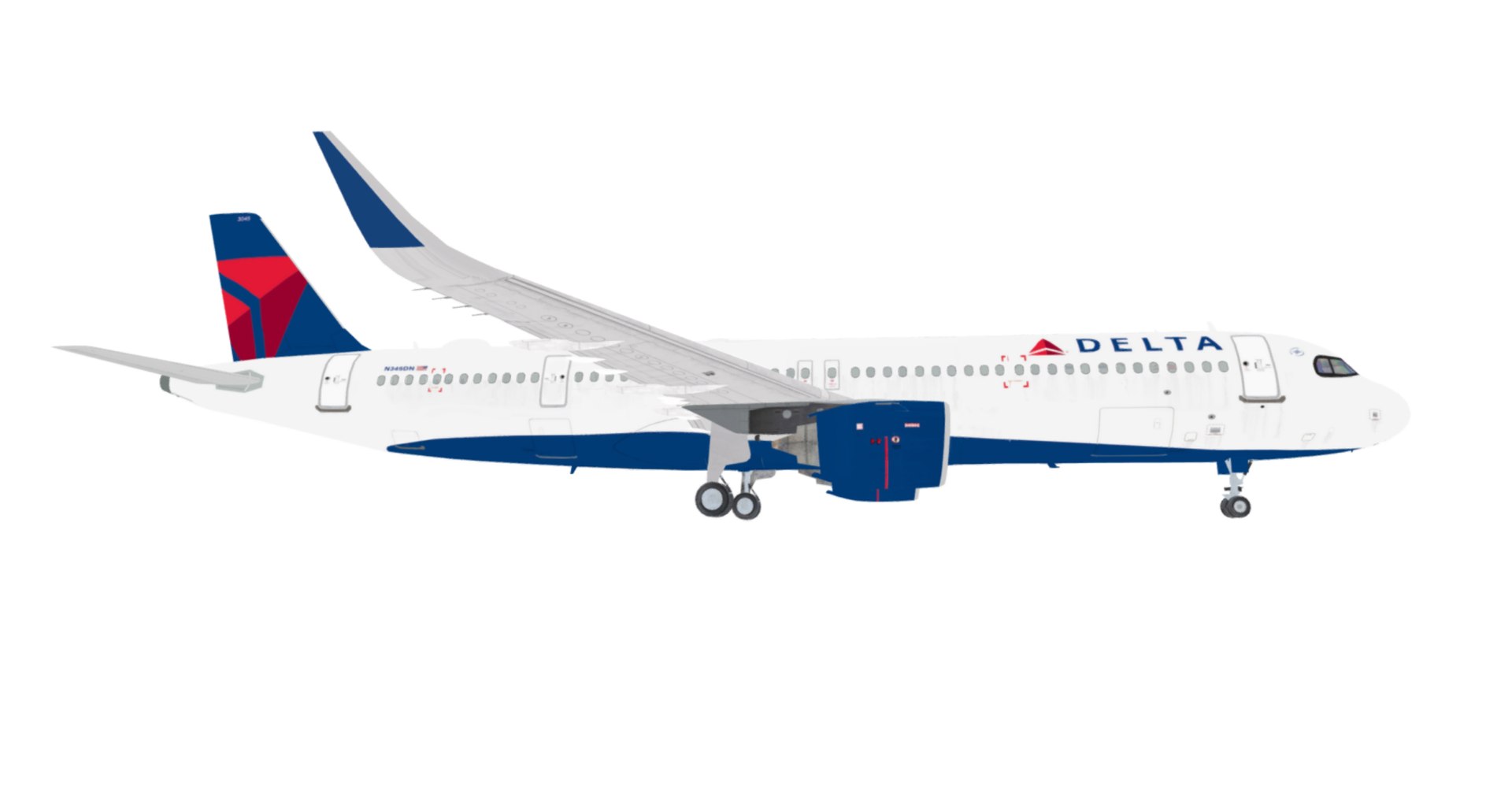 Airbus A321neo Delta Airlines 3D Model - TurboSquid 2104722