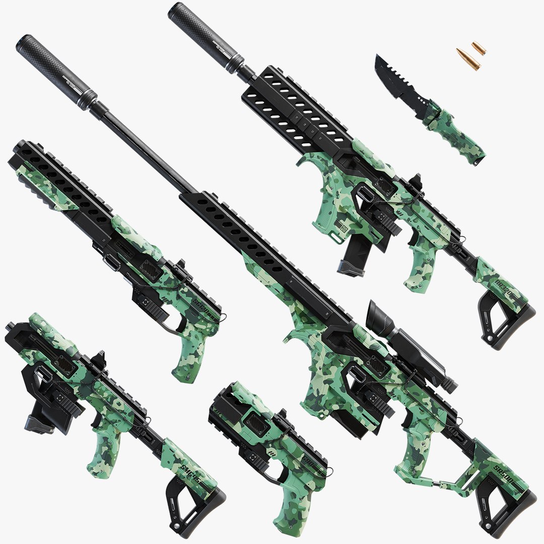 Futuristic Weapons 3D - TurboSquid 2390220