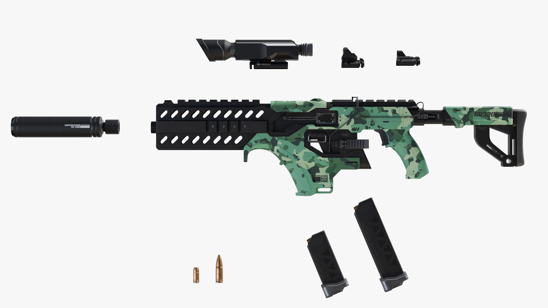 Futuristic Weapons 3D - TurboSquid 2390220