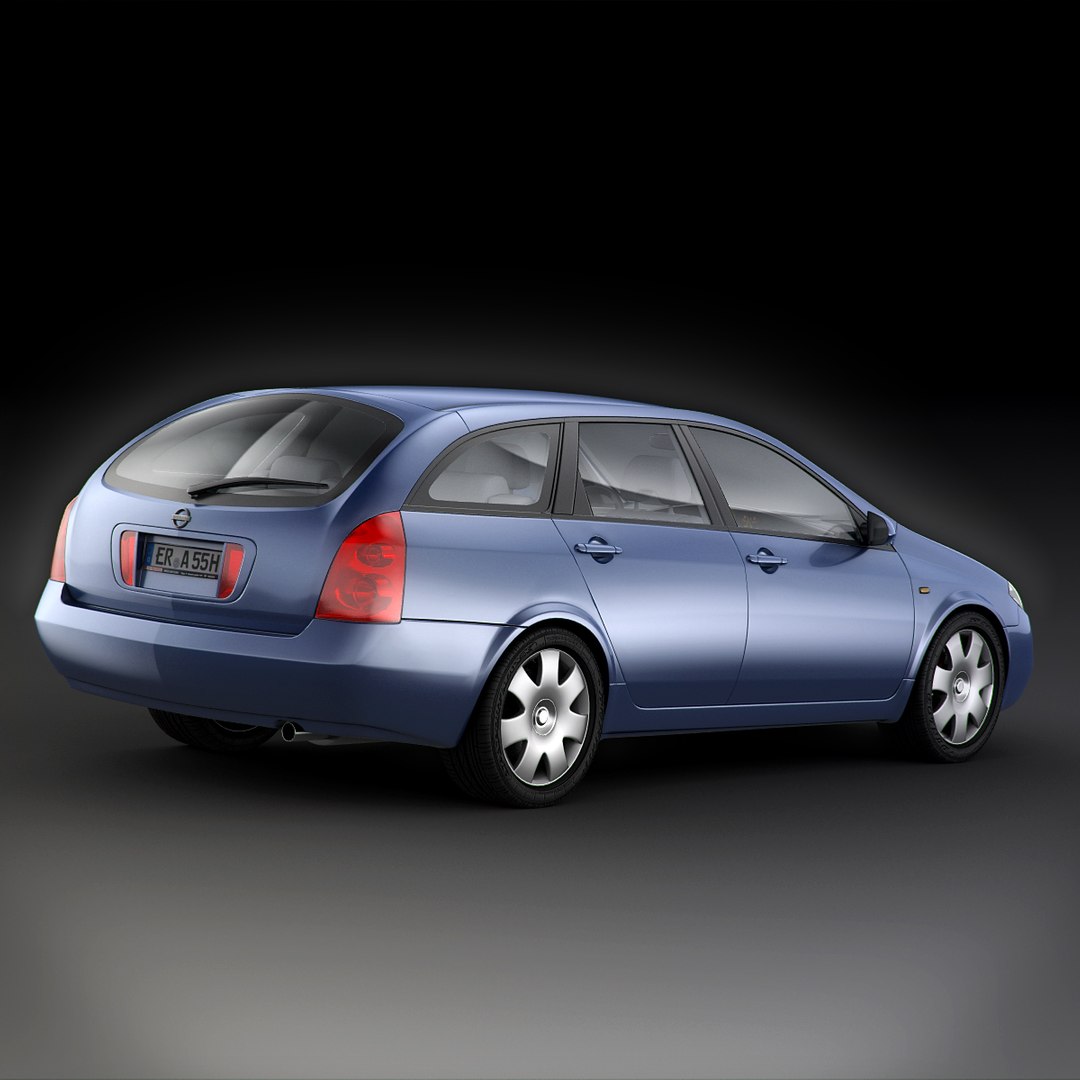 3d 3ds nissan primera p12 wagon