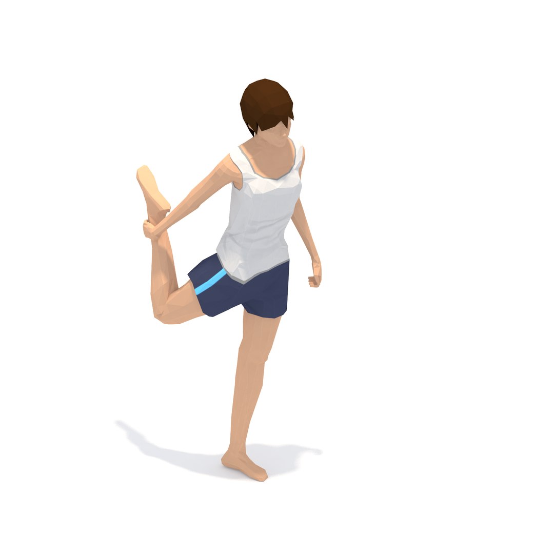 3D Animations Exercise Yoga Woman Model - TurboSquid 1707588