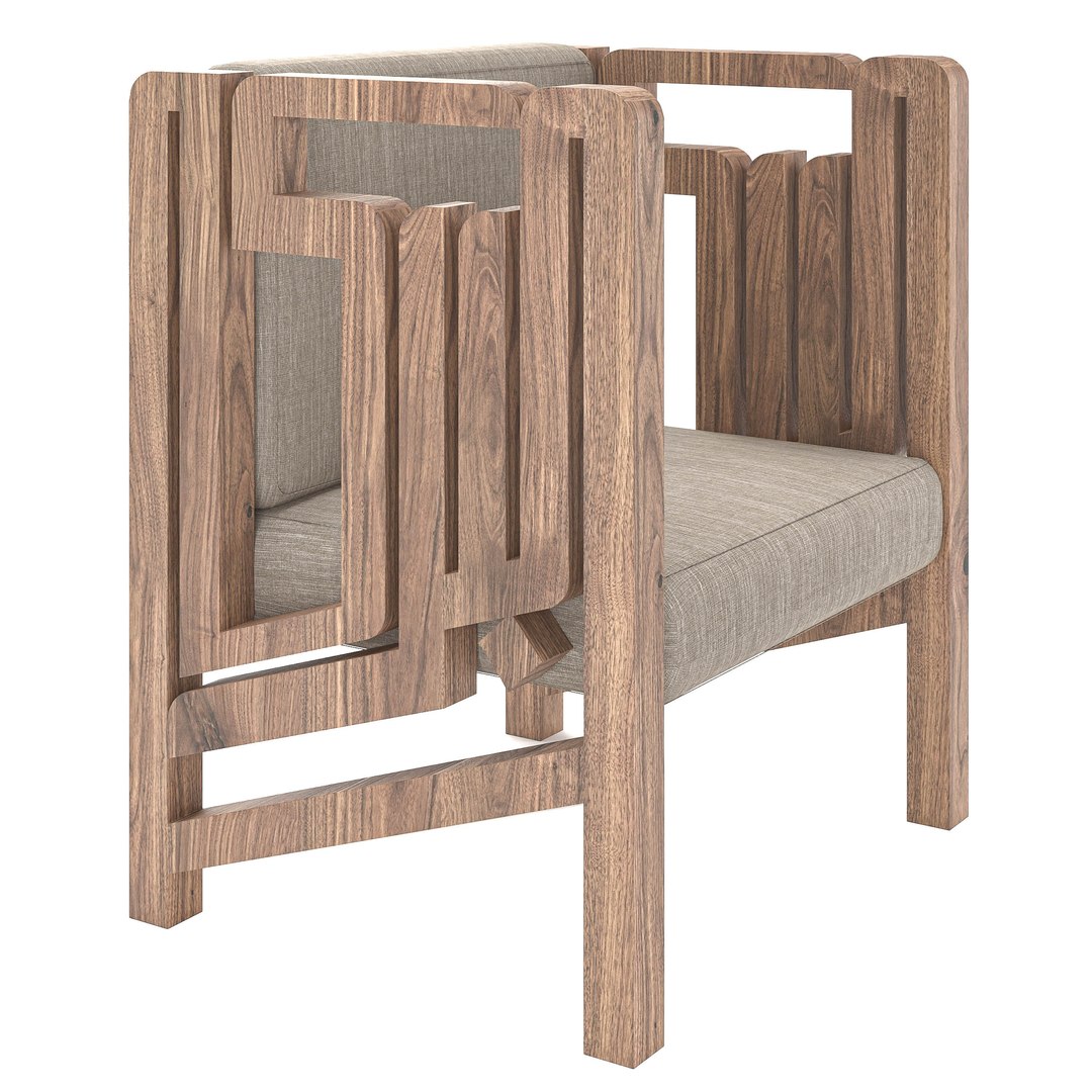 3D Baraka Armchair - TurboSquid 2350344