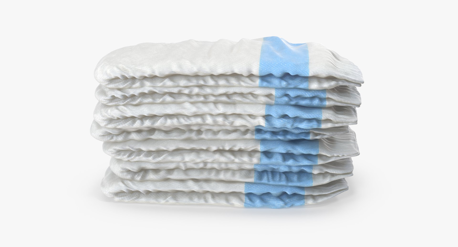 Diaper Stack Blue 3d Max