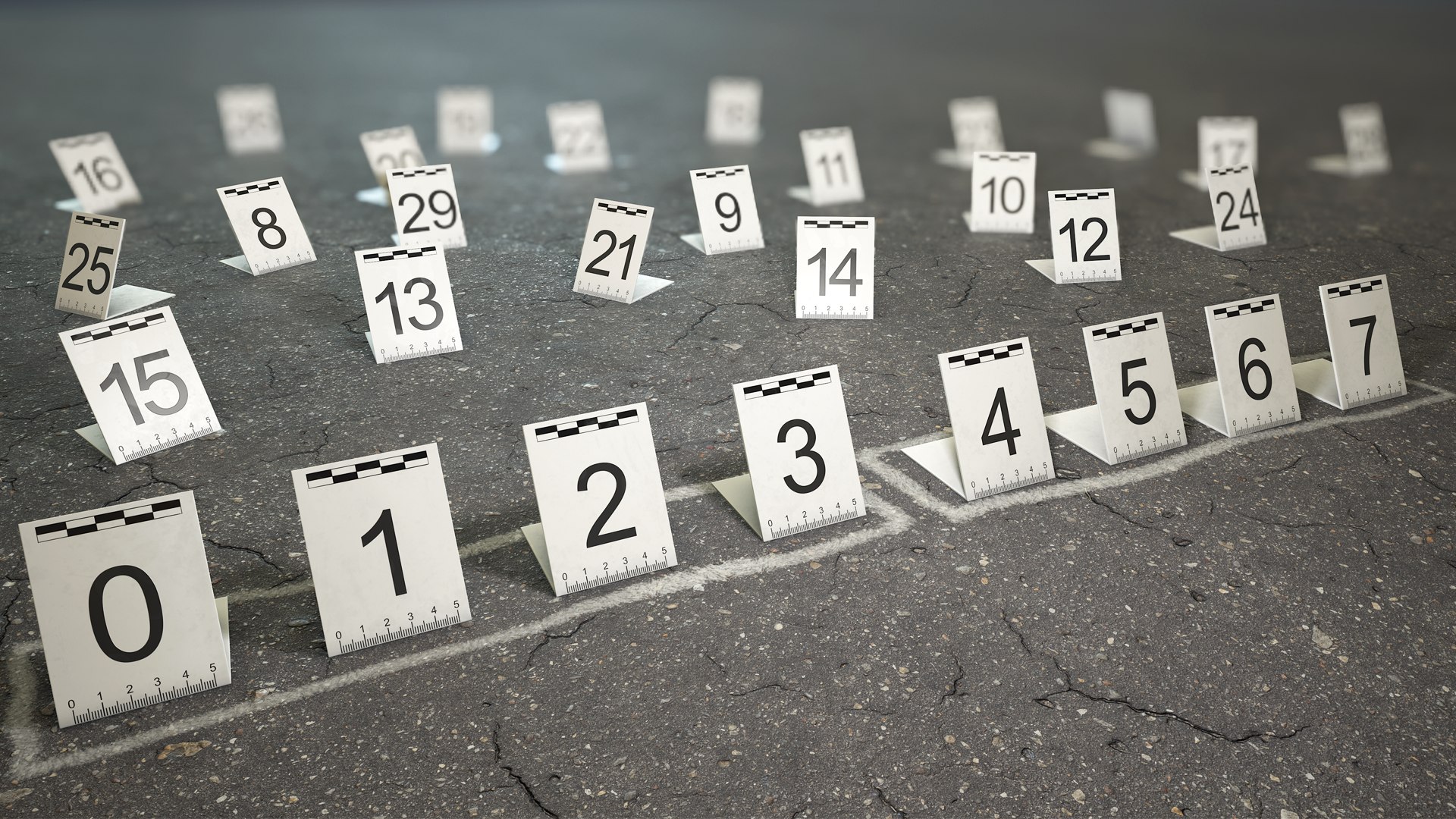 Signs marks crime scene model - TurboSquid 1436728