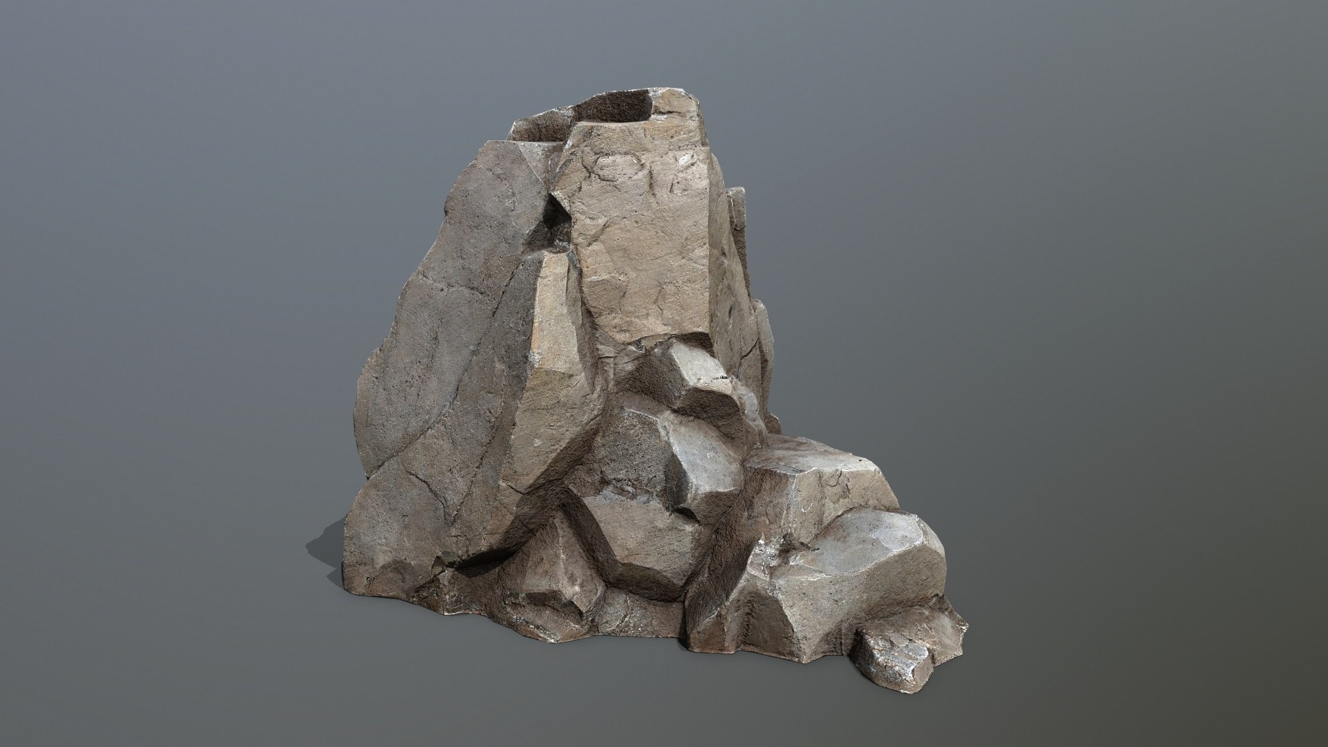 3D Cliff Rocks Model - TurboSquid 2325432