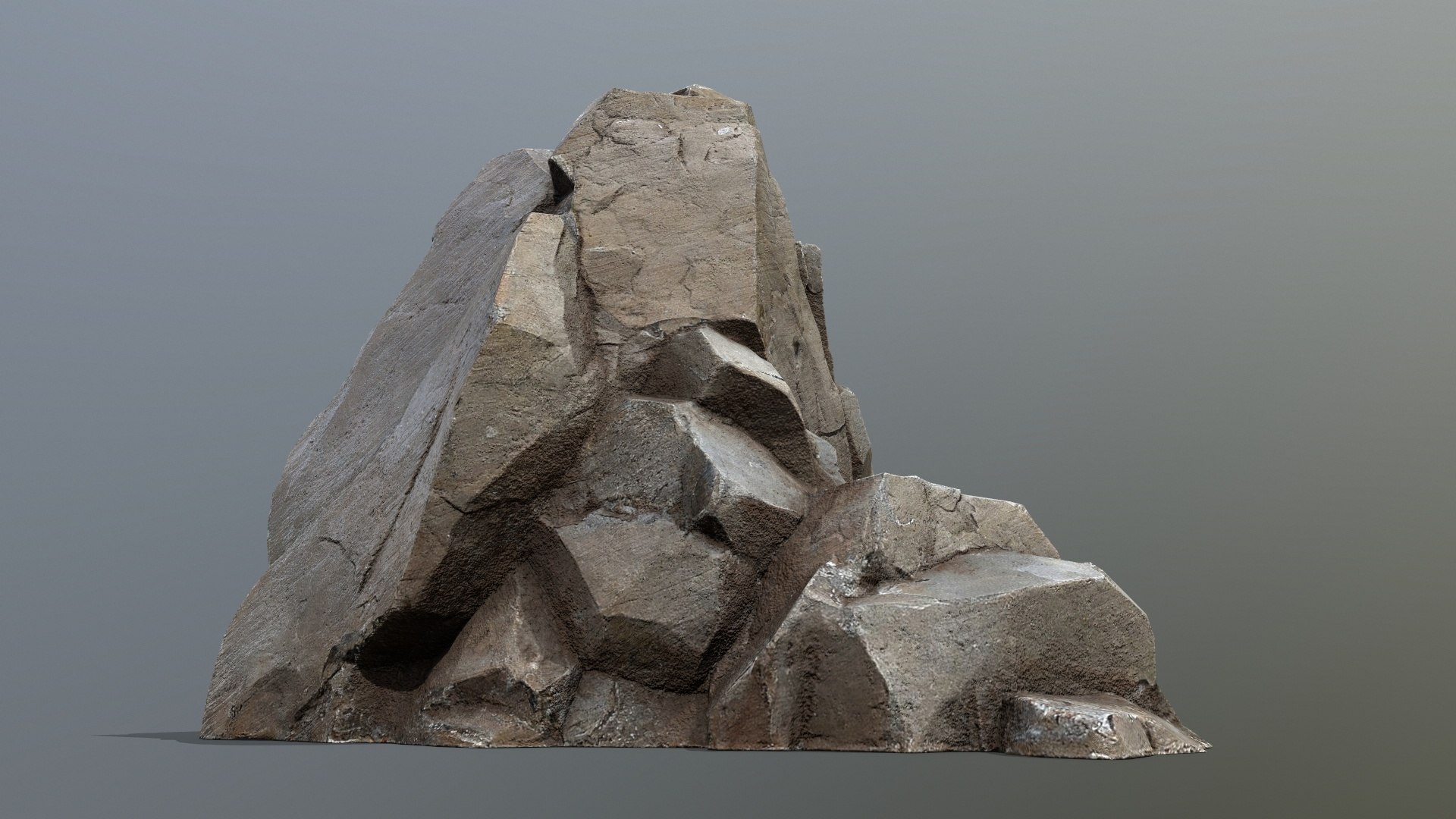 3D Cliff Rocks Model - TurboSquid 2325432