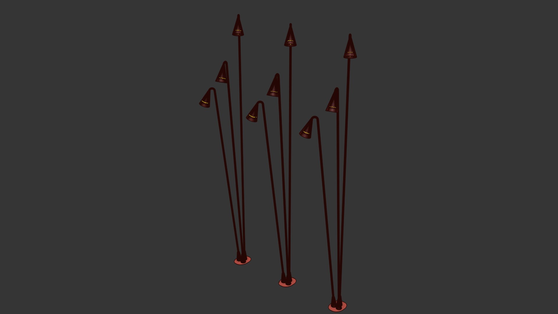 3D Brisa Fitted Beacon Triple By Vibia - TurboSquid 2125778