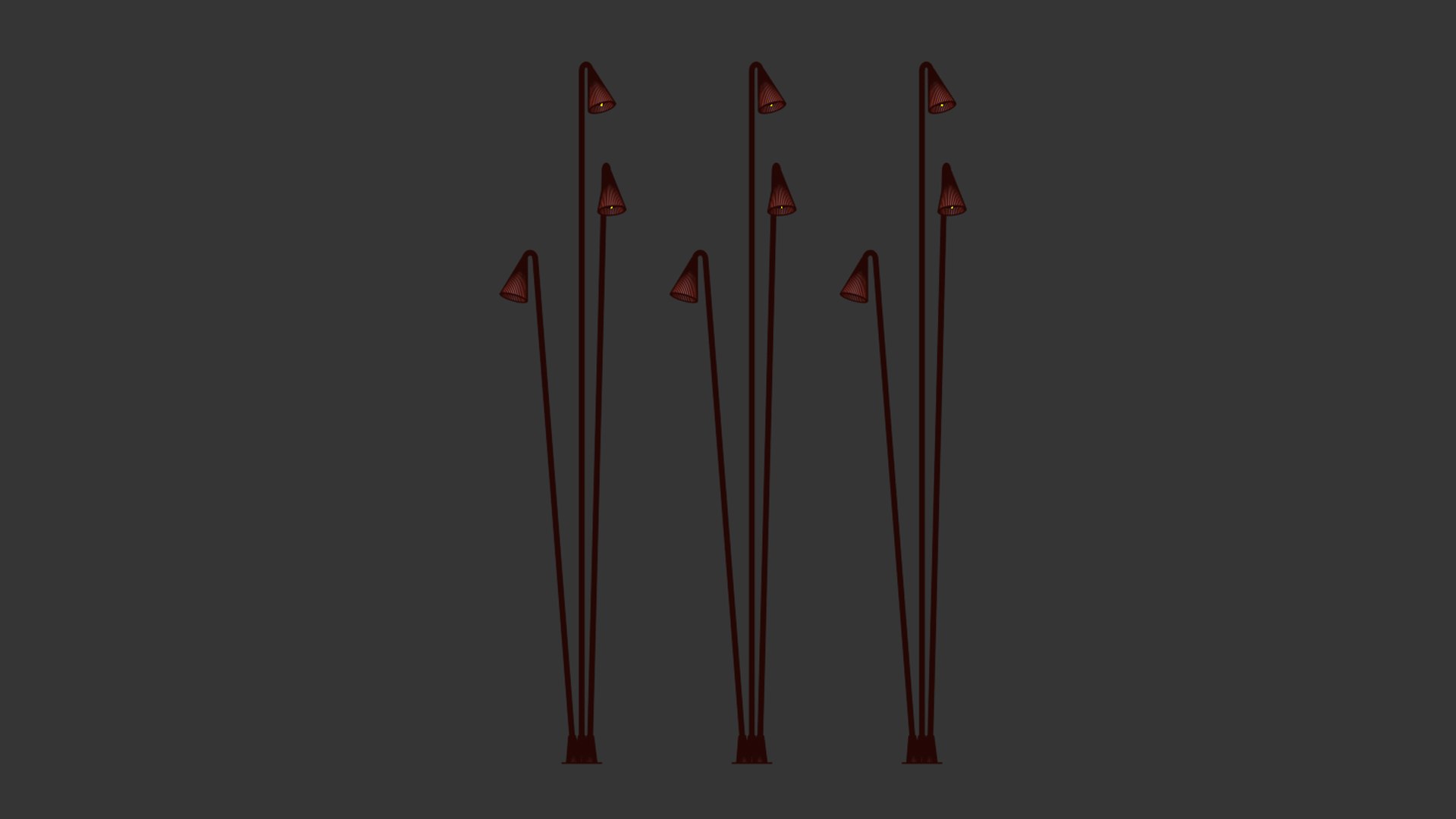 3D Brisa Fitted Beacon Triple By Vibia - TurboSquid 2125778