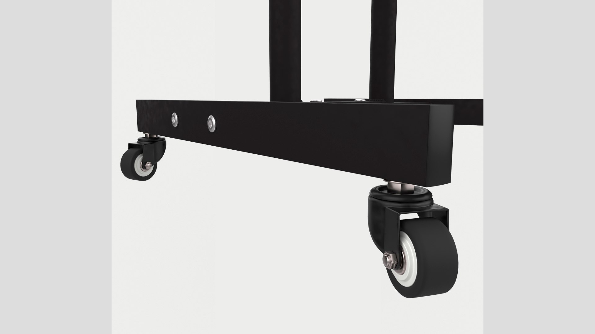 3D Mobile TV Cart On Wheels - TurboSquid 2362493