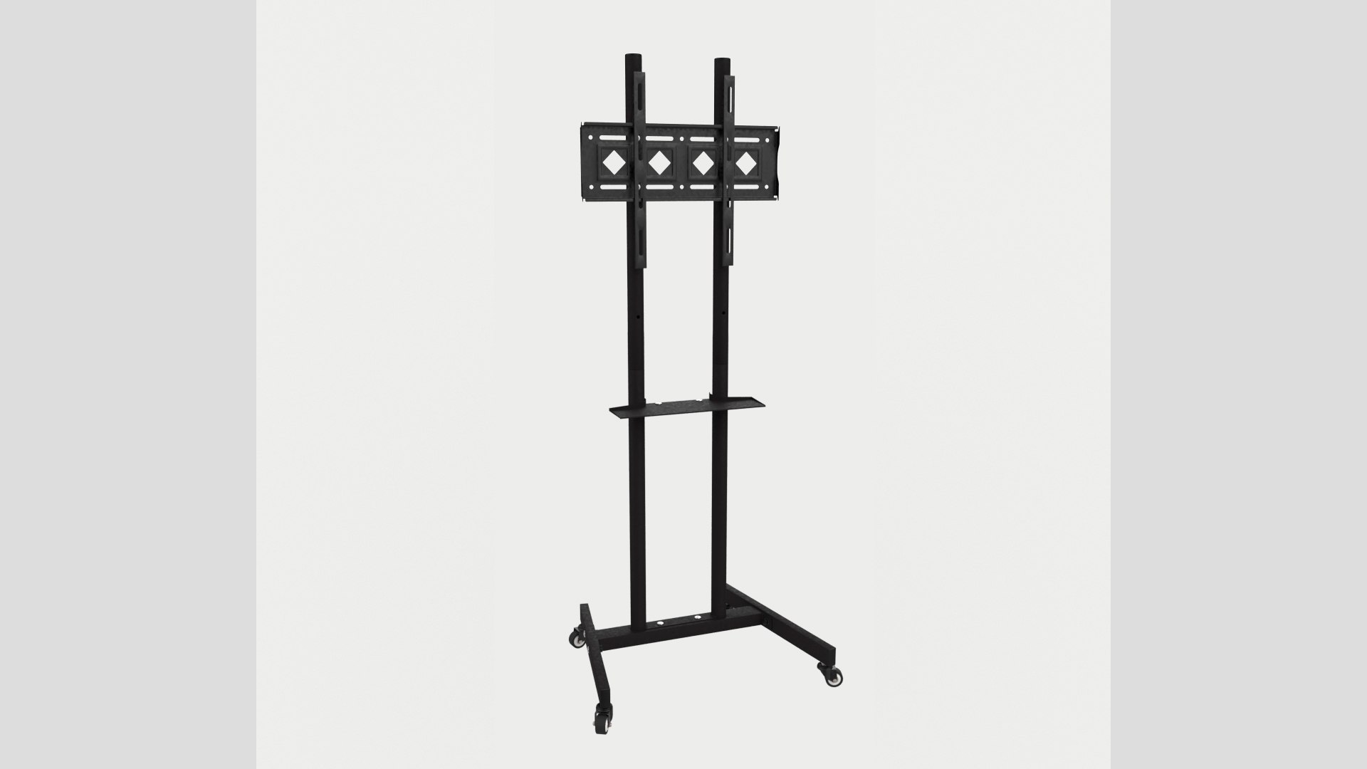 3D Mobile TV Cart On Wheels - TurboSquid 2362493