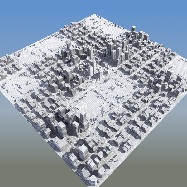 3d city mass modeled
