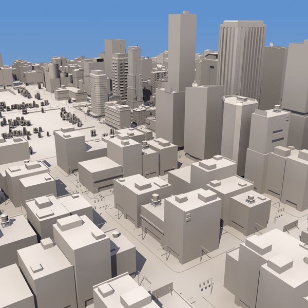 3d city mass modeled