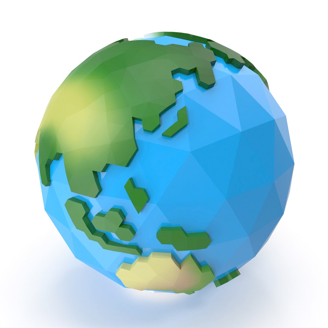 3D Cartoon Earth Model - TurboSquid 1266733