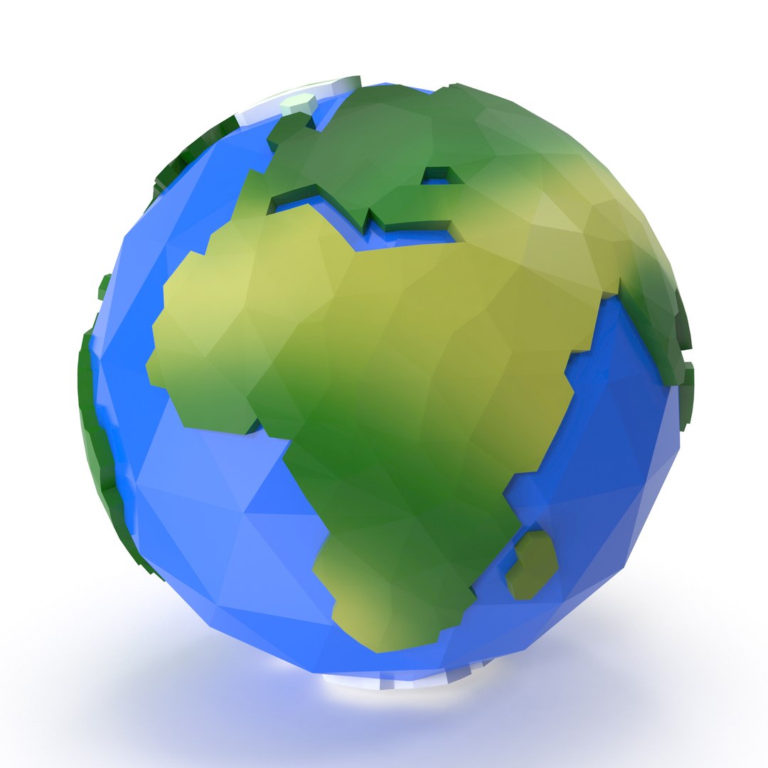 3D Cartoon Earth Model - TurboSquid 1266733