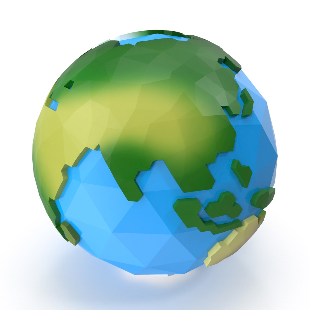 3D Cartoon Earth Model - TurboSquid 1266733