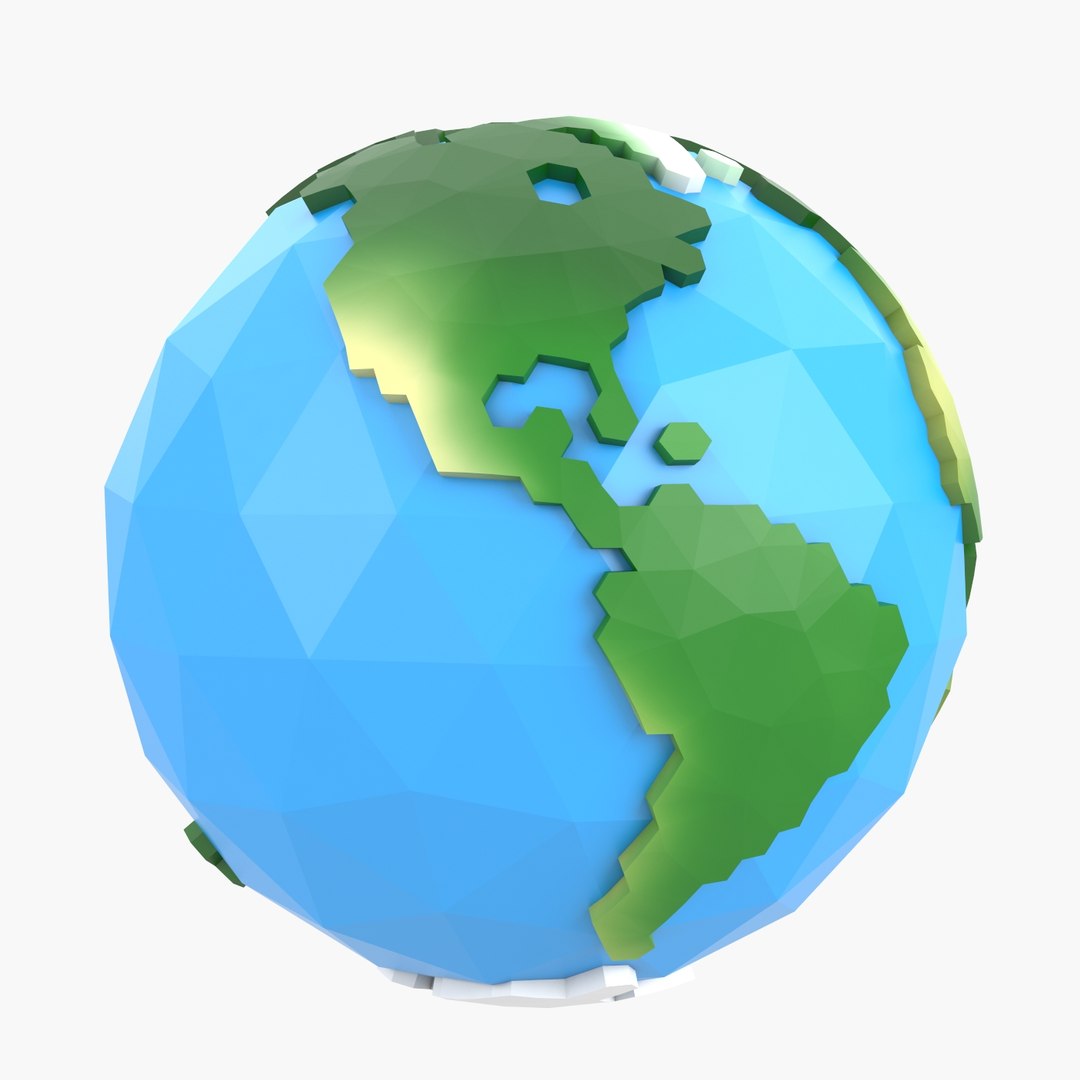 3D Cartoon Earth Model - TurboSquid 1266733