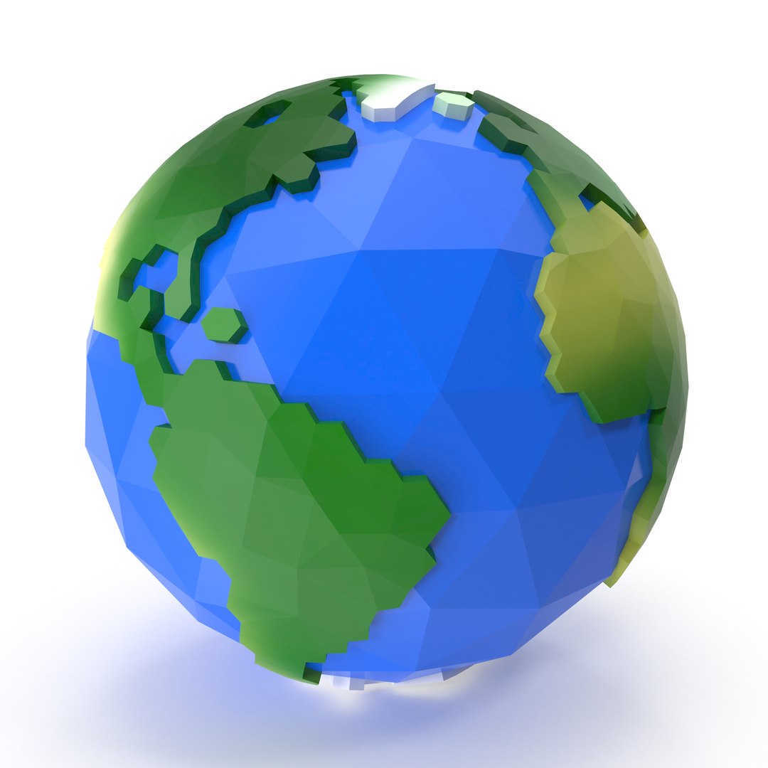3D Cartoon Earth Model - TurboSquid 1266733