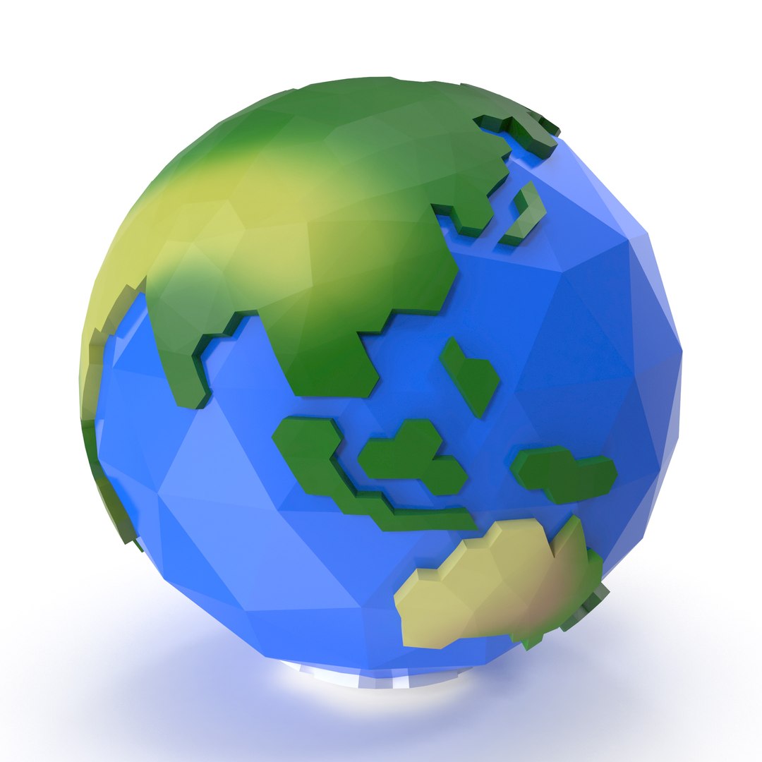 3D Cartoon Earth Model - TurboSquid 1266733