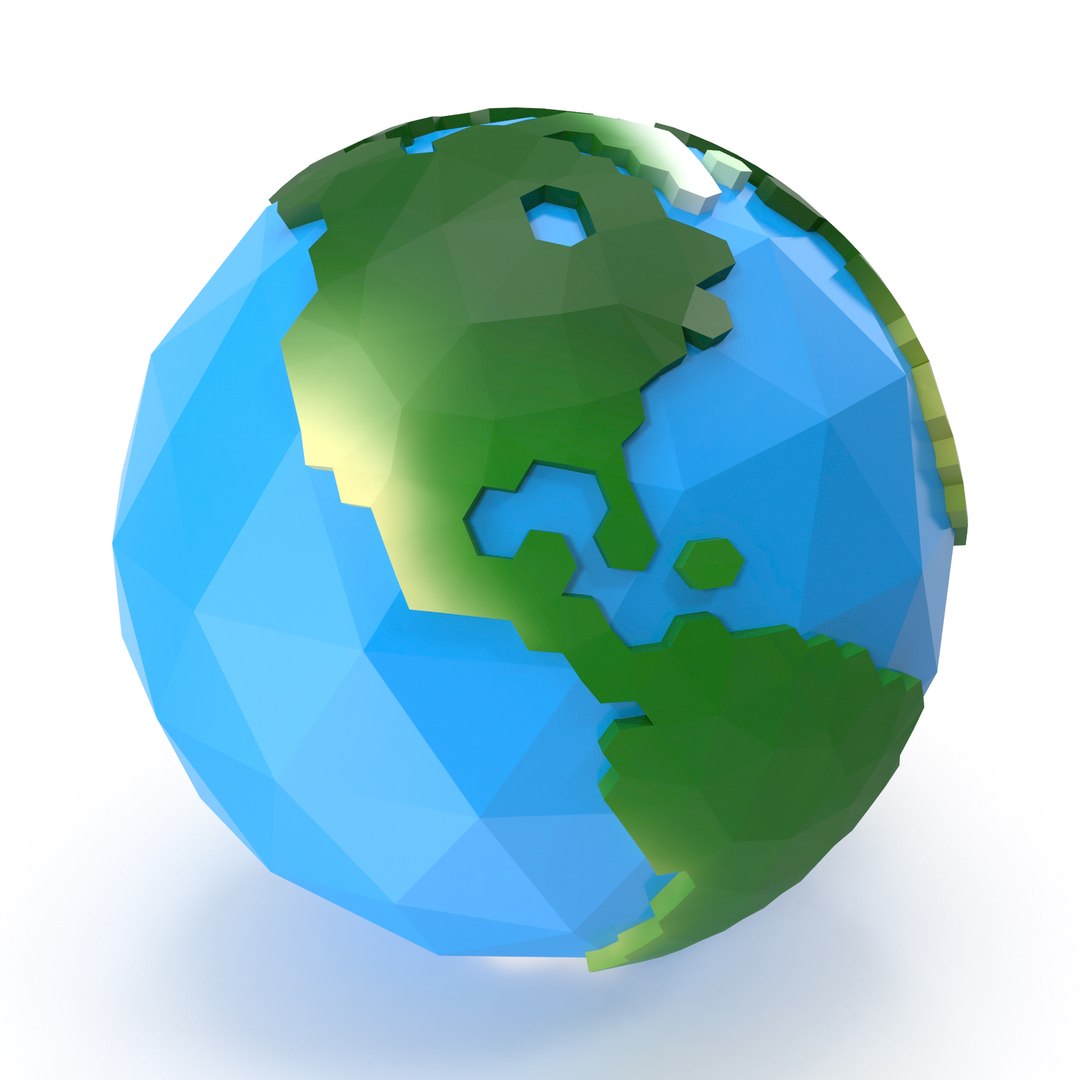 3D Cartoon Earth Model - TurboSquid 1266733