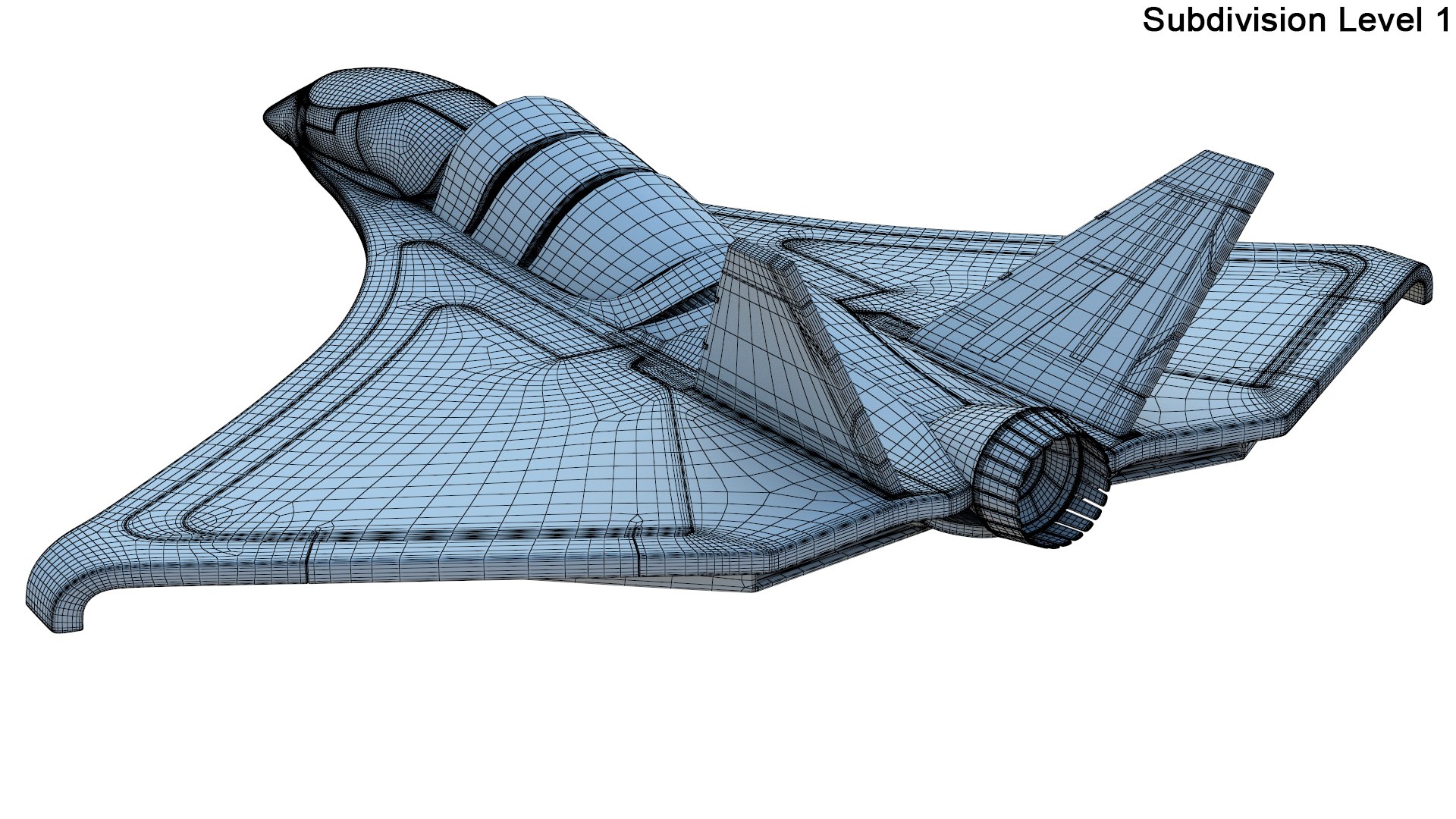 Sci-FI Futuristic Aircraft Fighter Concept 3D Model - TurboSquid 2097866