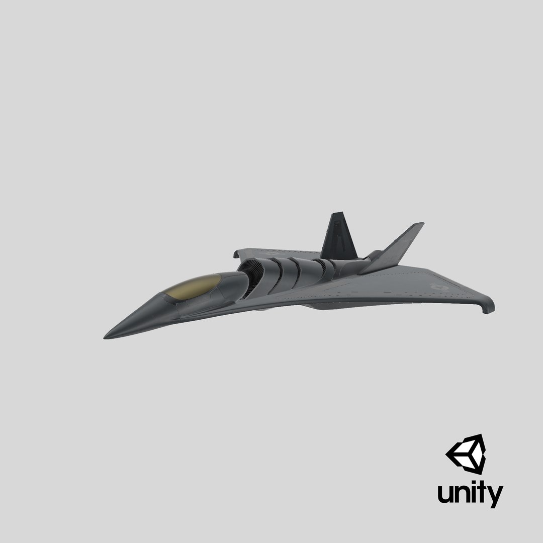 Sci-FI Futuristic Aircraft Fighter Concept 3D Model - TurboSquid 2097866