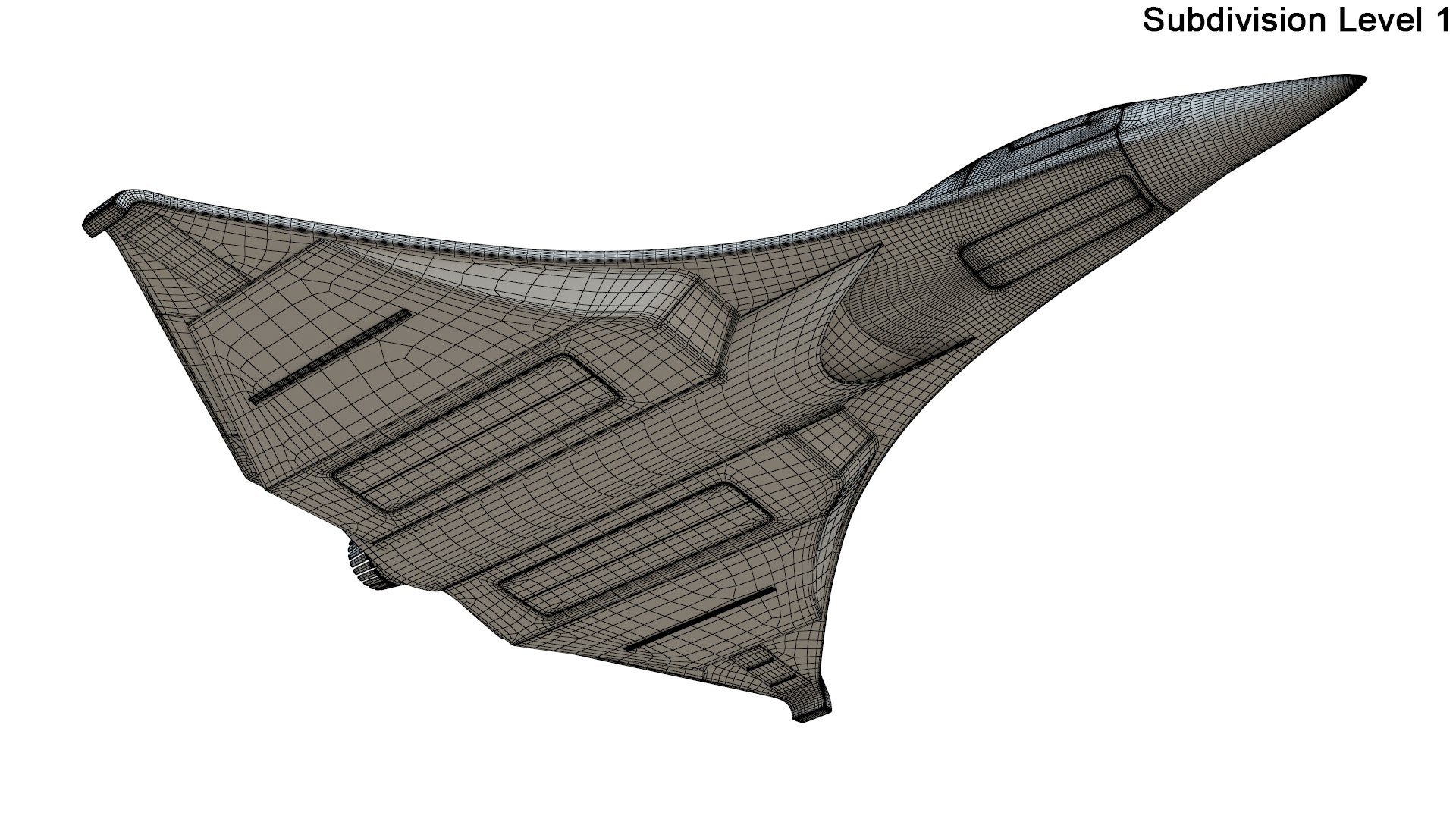 Sci-FI Futuristic Aircraft Fighter Concept 3D Model - TurboSquid 2097866