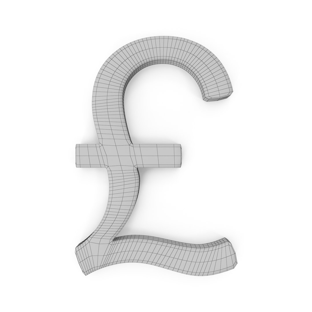 Gold Pound Sterlin 3D model - TurboSquid 2099725