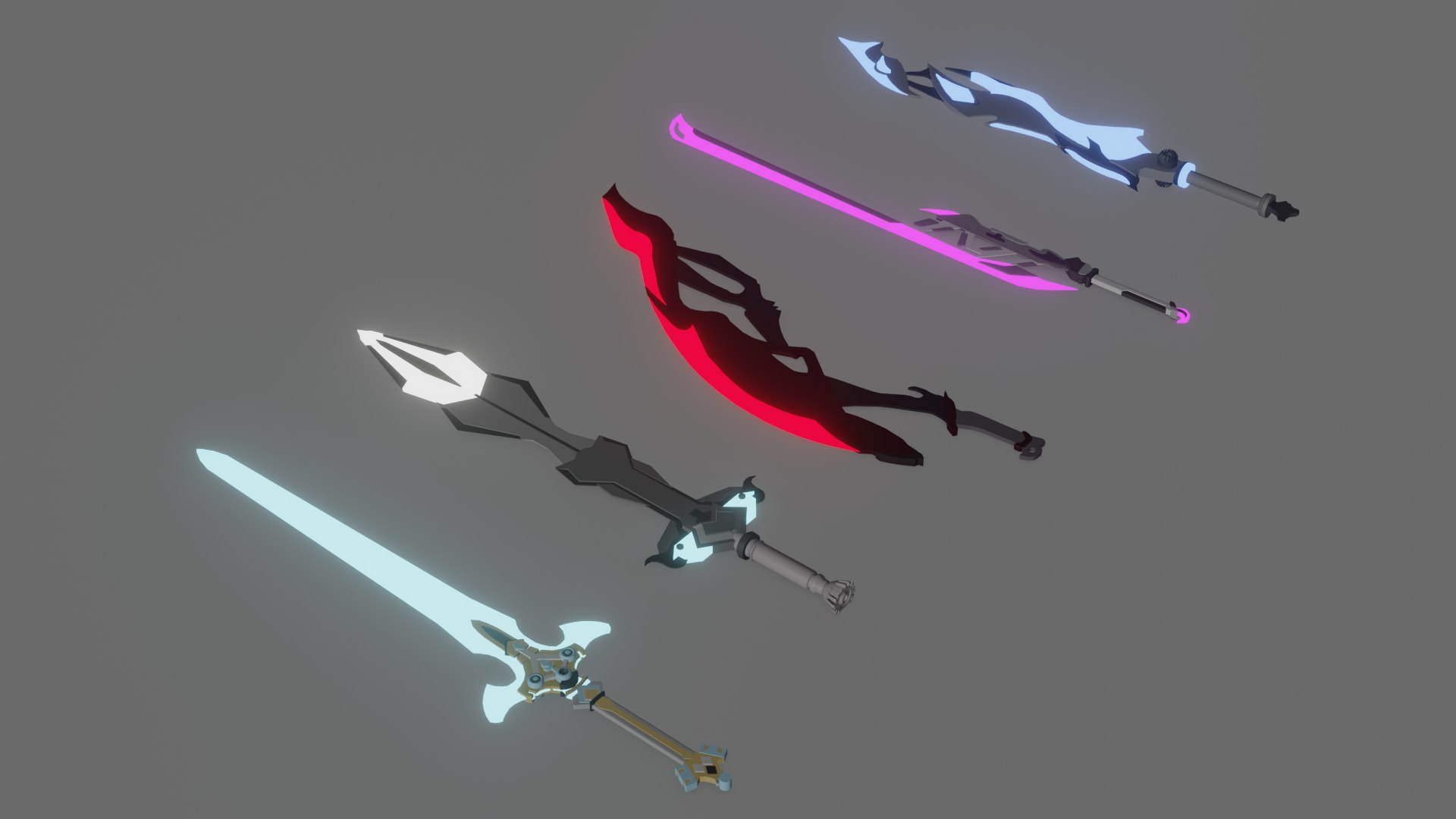 3D Fantasy Swords Pack by gWyn model - TurboSquid 2085764