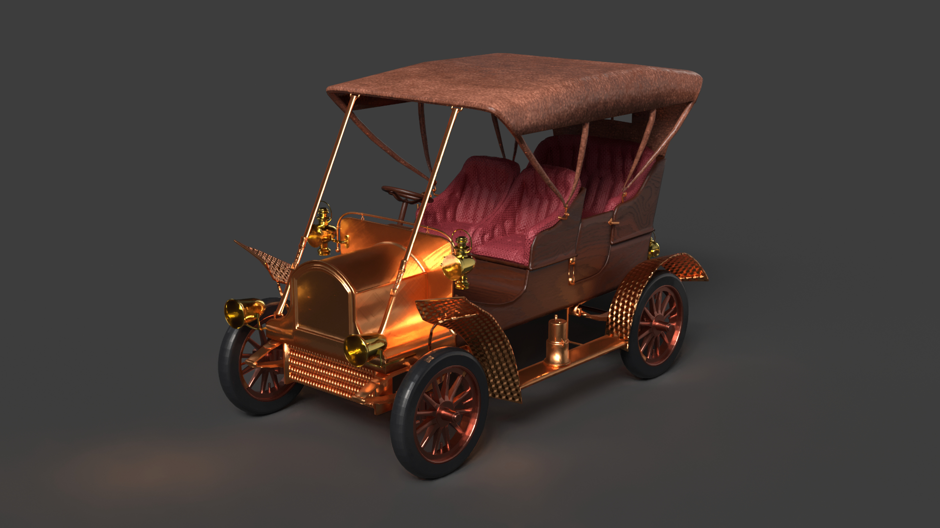 Vintage Car 3D - TurboSquid 2336429