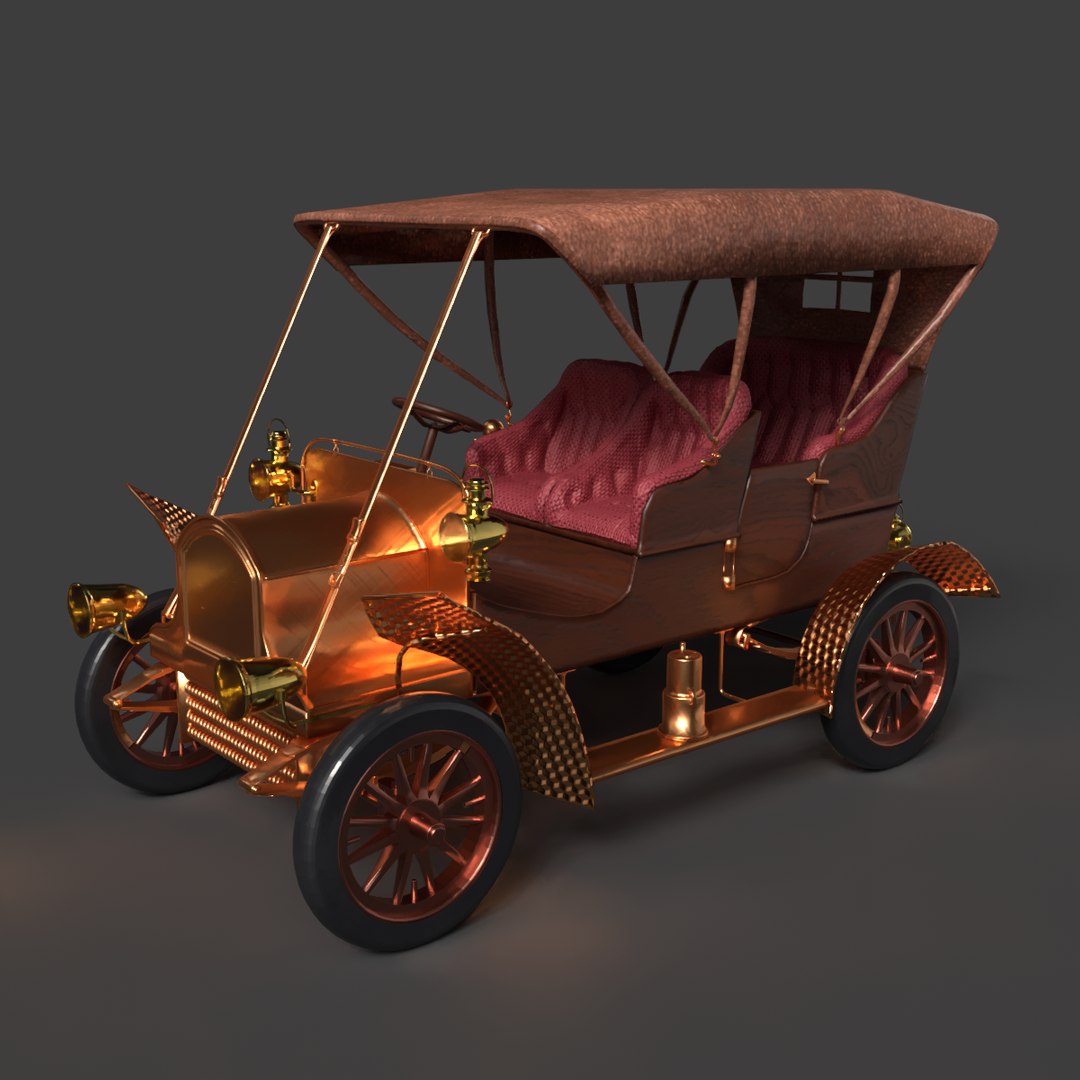 Vintage Car 3D - TurboSquid 2336429