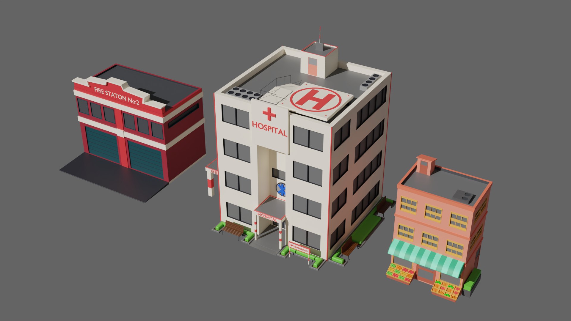 SIMPLE BUILD PACKAGE - Low Poly 3D Model - TurboSquid 2057208