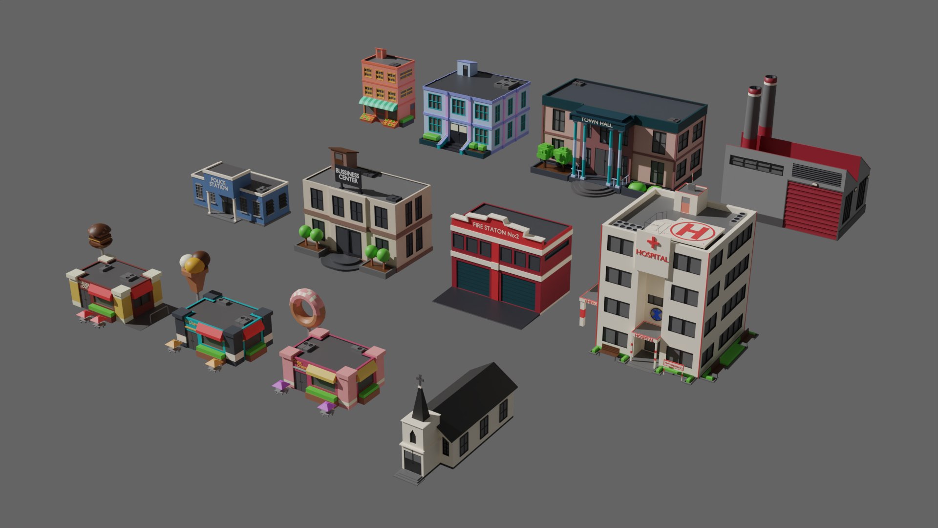 SIMPLE BUILD PACKAGE - Low Poly 3D Model - TurboSquid 2057208