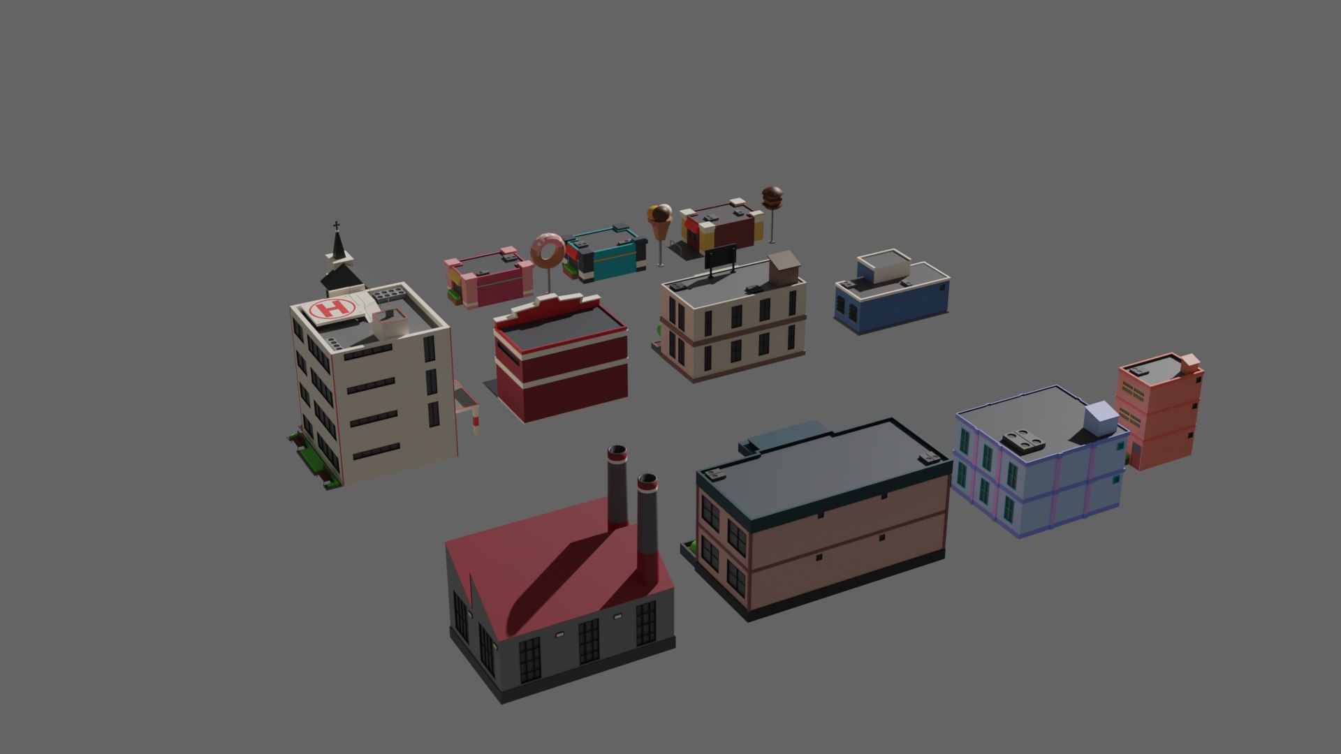 SIMPLE BUILD PACKAGE - Low Poly 3D Model - TurboSquid 2057208