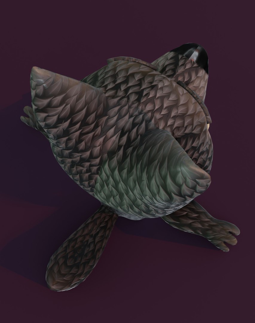 3D Cartoon Black Wolf Animated 3D Model Model - TurboSquid 1827580