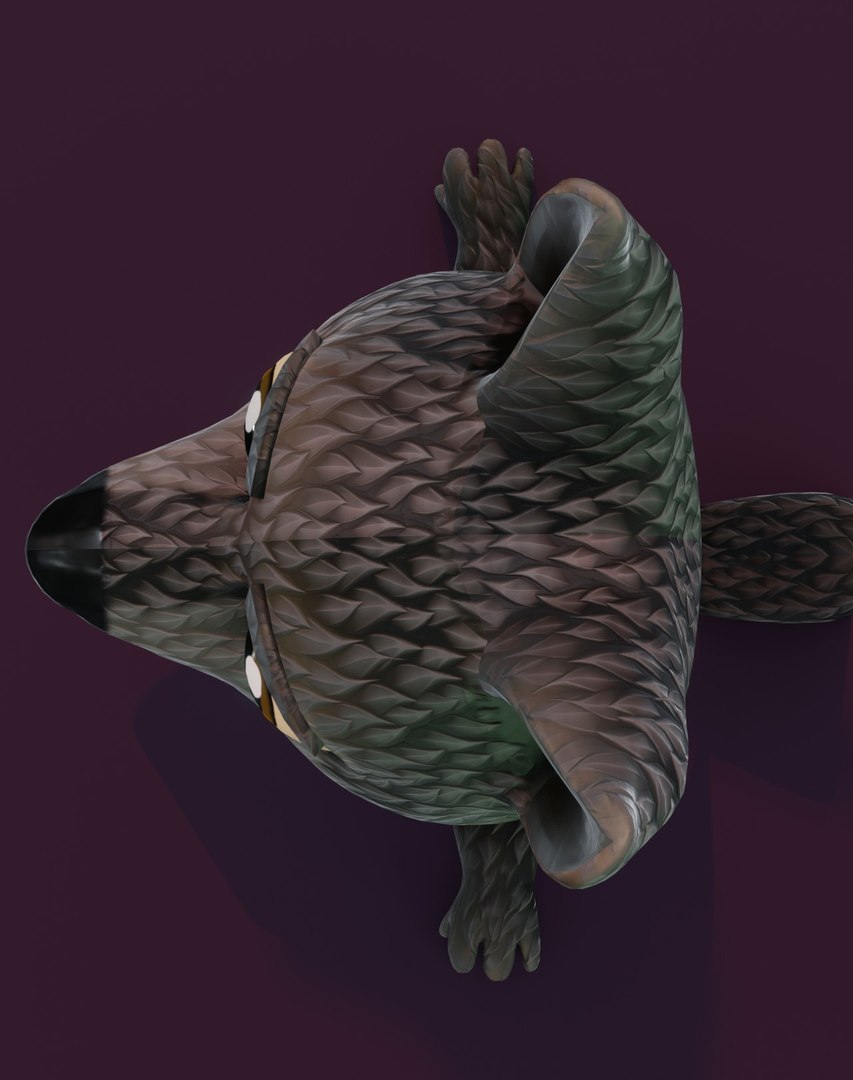 3D Cartoon Black Wolf Animated 3D Model Model - TurboSquid 1827580