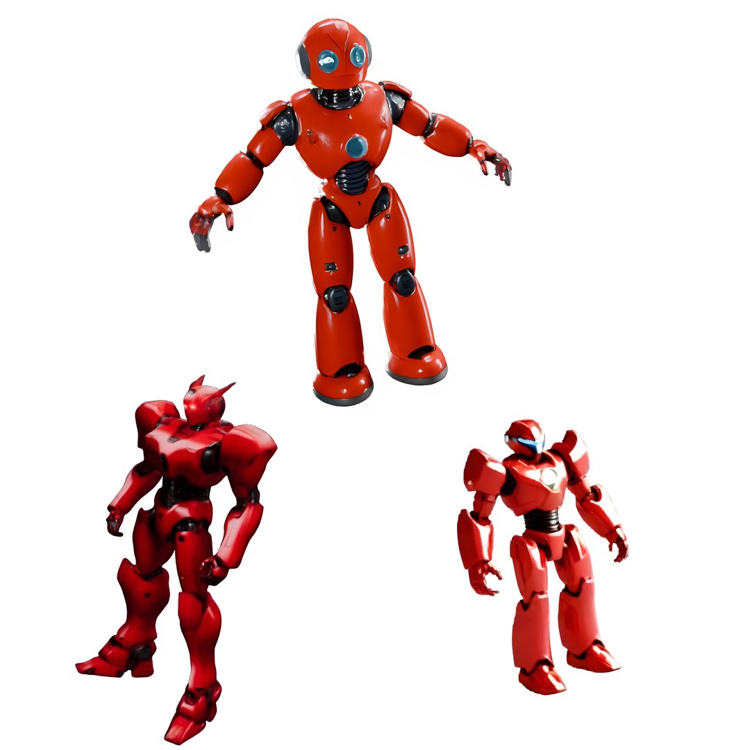 Red Mech Warriors Collection 3D - TurboSquid 2295299