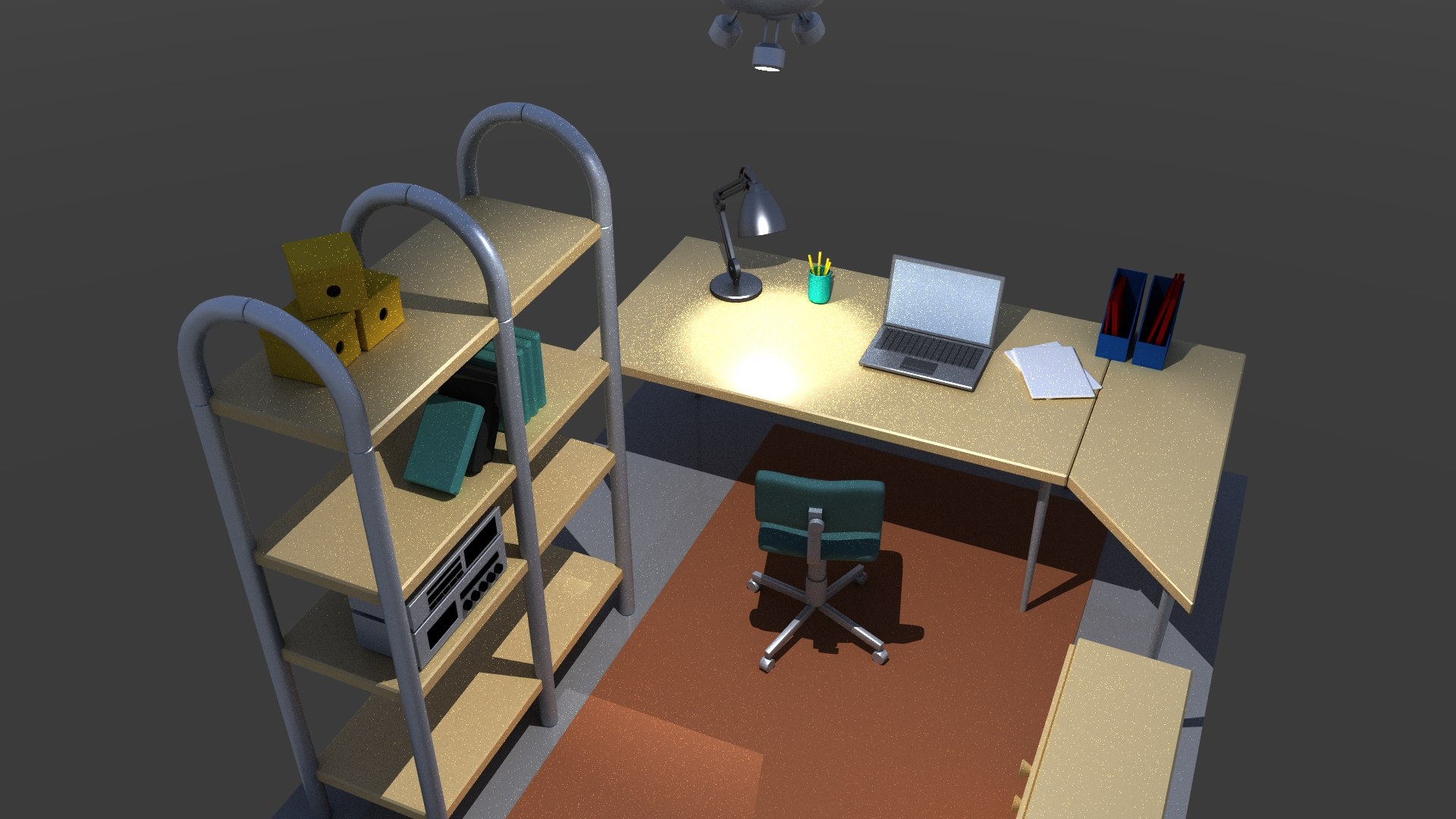 3D Home Office Model - TurboSquid 2036874