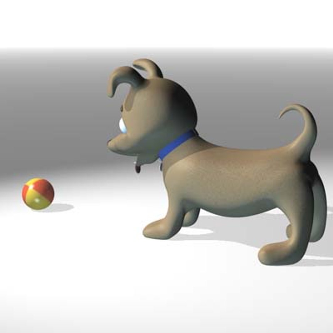 Character Dog 3d Dxf