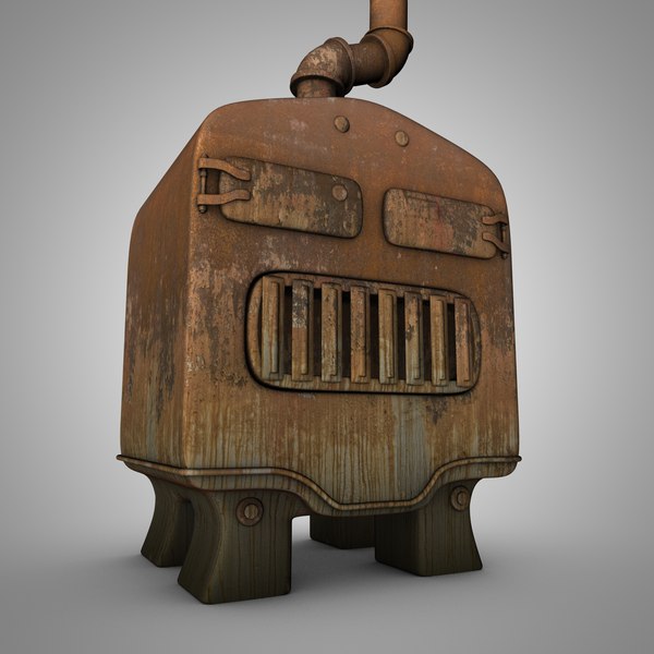 3d model old furnace