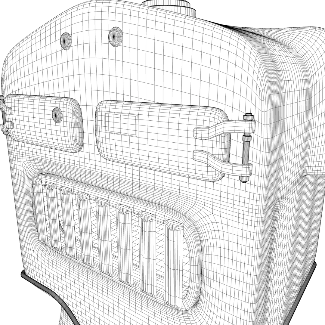 3d model old furnace