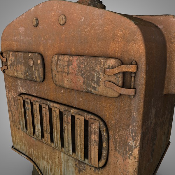 3d model old furnace