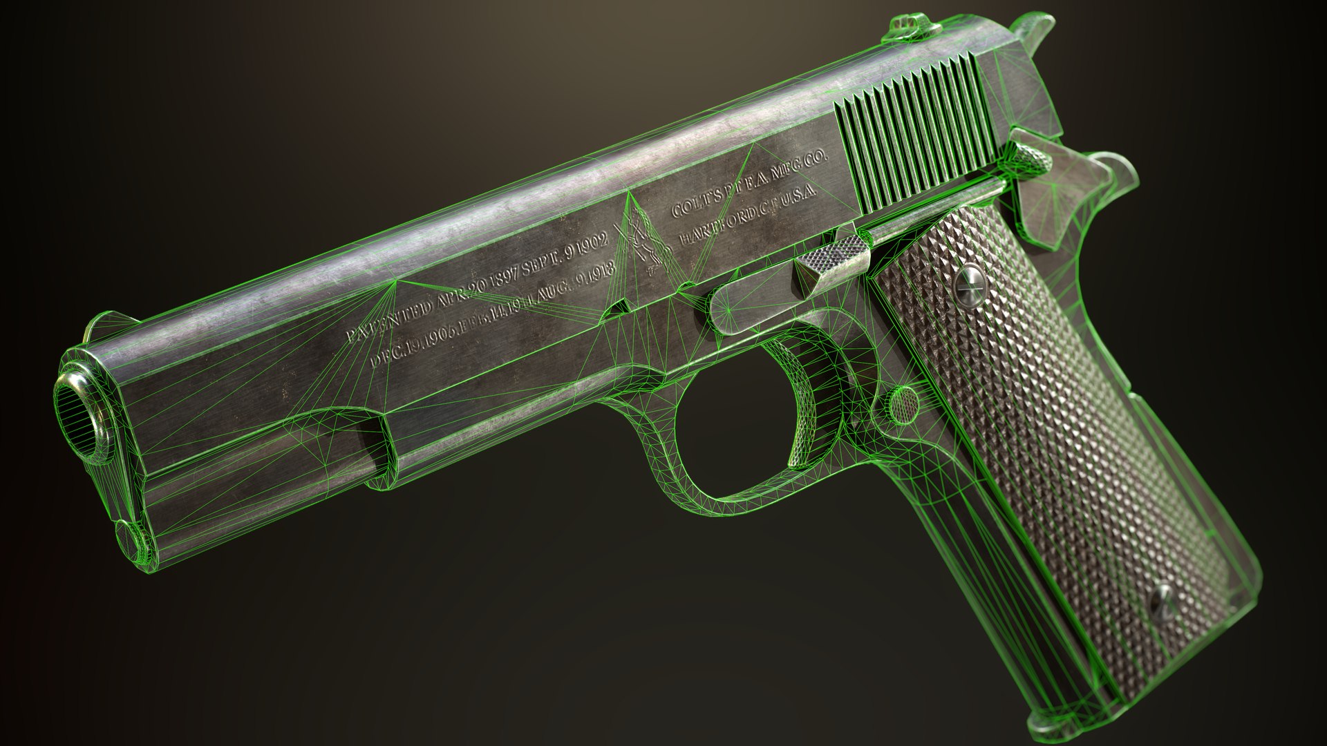M1911A1 3D Model - TurboSquid 1977919