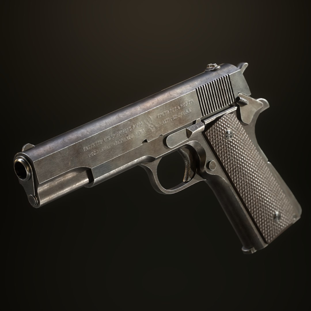 M1911A1 3D Model - TurboSquid 1977919